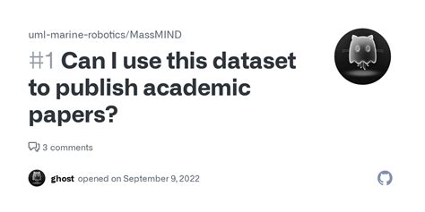 Can I Use This Dataset To Publish Academic Papers · Issue 1 · Uml Marine Roboticsmassmind