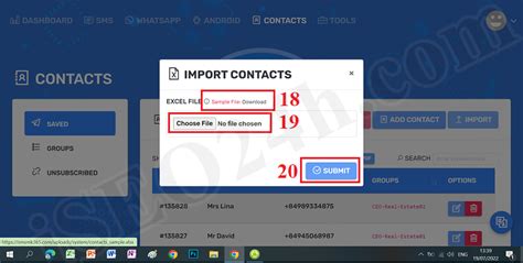 create the customer s group and import customers from excel file