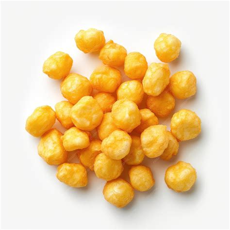 Premium Photo Puffed Corn Snacks Isolated On White Background