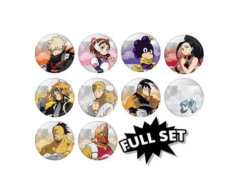 My Hero Academia Metal Can Badge Full Set B — Sugoi Mart Sugoi Mart