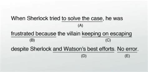 Sat Writing Identifying Sentence Errors Quiz Quiz And Trivia