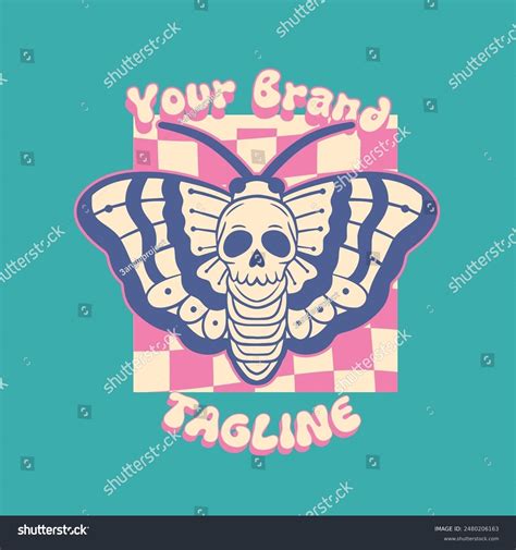 Moth Skull Vector Illustration Stock Vector Royalty Free 2480206163 Shutterstock