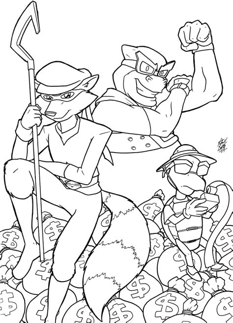 Sly Cooper Coloring Pages