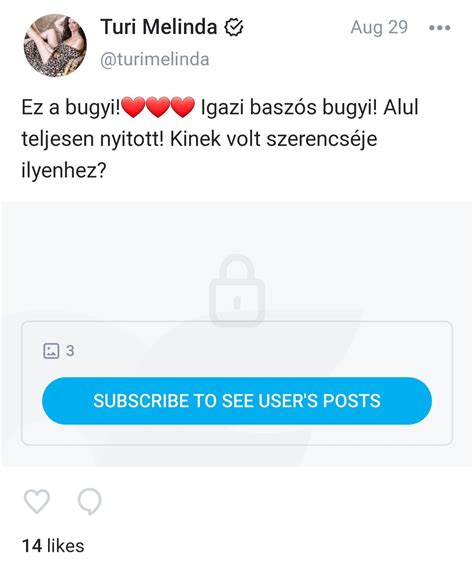 Turi Melis Onlyfans Válogatásjó Lapozgatást Rtalkhunfluencers