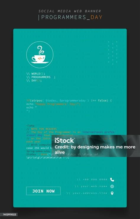 Template Banner Dalam Desain Potret Dengan Teks Coding Dengan Latar Template Banner Dalam Desain Potret Dengan Teks Coding Dengan Latar