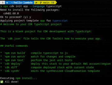 How To Create AWS Lambda Function Using TypeScript In AWS CDK