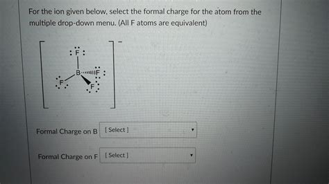 Solved For The Methoxide Ion Given Below Select The Formal
