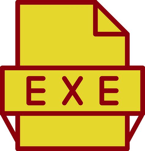 Exe File Format Icon 16903377 Vector Art At Vecteezy