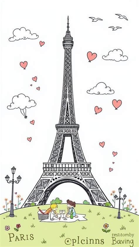 12 Creative Eiffel Tower Drawing Ideas Youll Love Jerwoodvisualarts Org