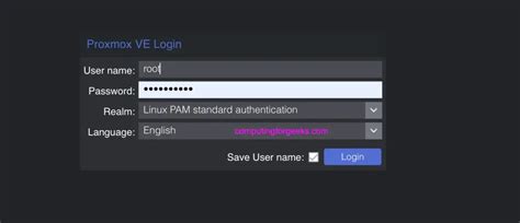 How To Customize Proxmox Ve Web Ui With Dark Theme Computingforgeeks