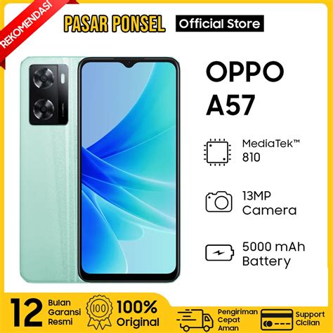 Jual Oppo A57 2022 4g Ram 4 64gb Garansi Oppo Indonesia Termurah
