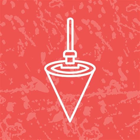 Plumb Bob Vector Icon 19509829 Vector Art At Vecteezy