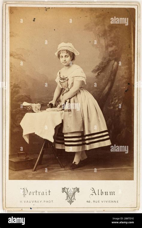 Portrait Of Bonelli Dancer Vauvray Hippolyte Portrait De Bonelli Danseuse Tirage Sur