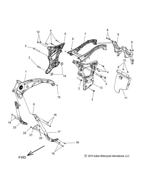 Chassis Frame Asm All Options 2017 Indian Springfield Witchdoctors