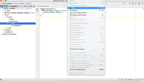 IDE Intellij IDEA Scala研修テキスト
