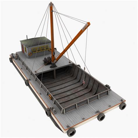 크레인 바지선 3d 모델 Turbosquid 721952