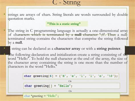 C String Ppt Pptx