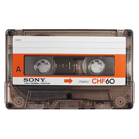 Sony CHF60 1978 Ferric Blank Audio Cassette Tapes Retro Style Media
