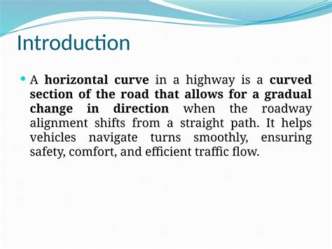 Introduction To Horizontal Curve In Highways Pptx