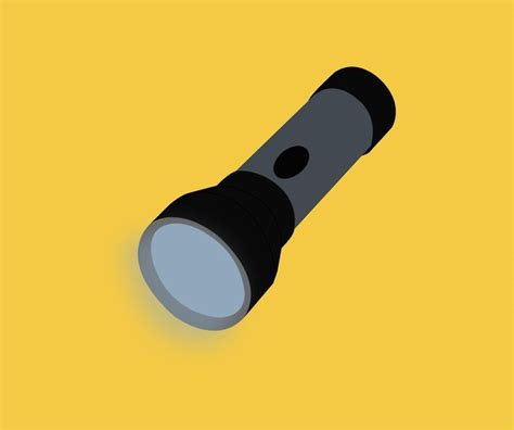 Premium Vector Flashlight Also Populary Known As Torch