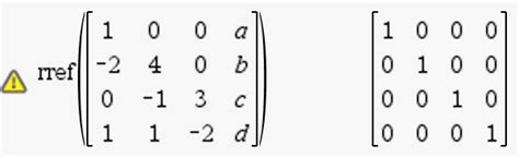 How To Rref Augmented Matrix In Terms Of Variables Rnspire