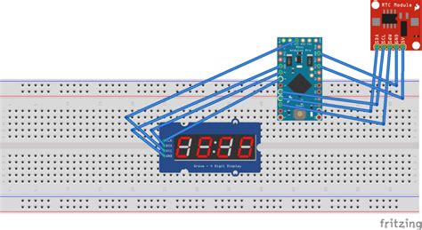 Arduino Clock Using Rtc Module And 7 Segment Display Digital Lab