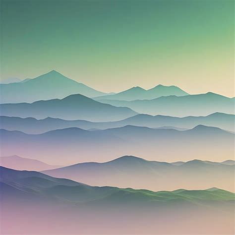 Blue And Green Skies With Smooth Color Transition Premium Ai Generated Psd