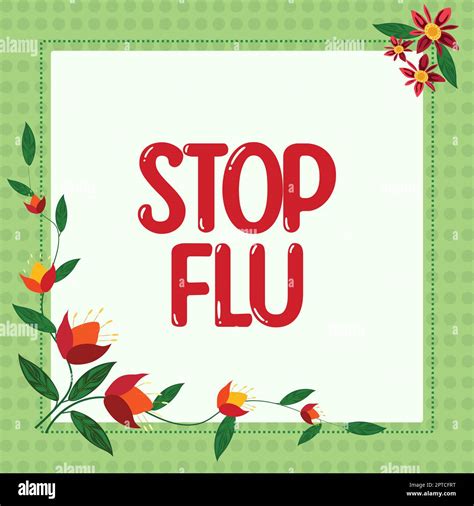 Conceptual Caption Stop Flu Business Overview A Process Of Inputting