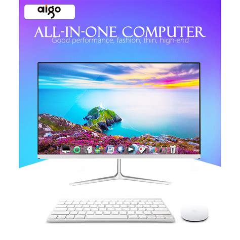 Aigo Ultra Thin All In One Computer 24 Inch I5 Borderless Home Office All In One Machine