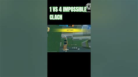 1 Vs 4 Impossible 🥵clach Cs Rank Free Fire Youtubeshorts Freefire