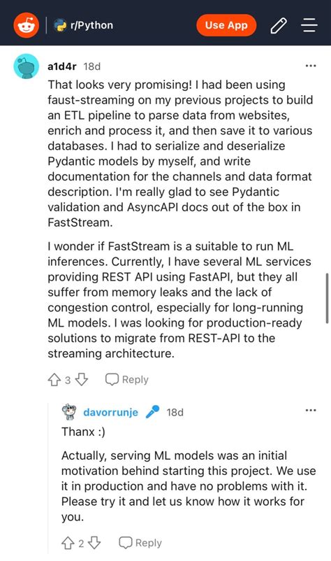 airt on linkedin faststream ml fastapi kafka rabbitmq python