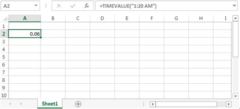 Excel Timevalue Function W3resource