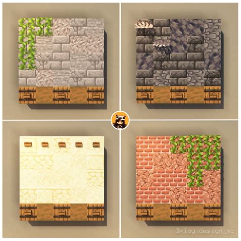 RUSTIC WALLS IDEAS For Minecraft Builds