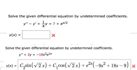 Solved A Solve The Given Differential Equation By