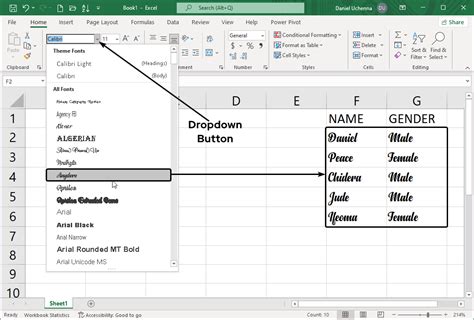 Setting Fonts