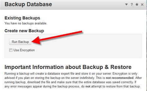 How To Backup A Database In Concrete5 Web Hosting Hub