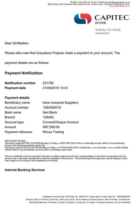 How To Get Proof Of Payment Capitec Online Banking Design Talk