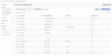 Manage Work Plan Assignments Genesys Cloud Resource Center