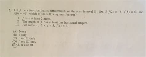 solved let f be a function that is differentiable on the
