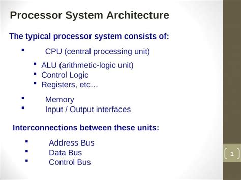 PPT Processor System Architecture DOKUMEN TIPS