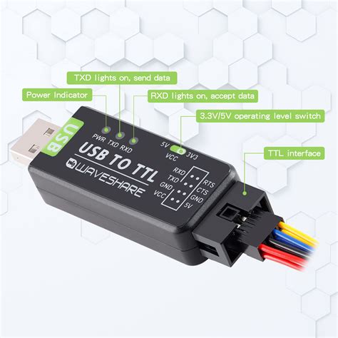 GetUSCart JESSINIE Industrial USB To Serial Adapter UART Serial Adapter FT RL Serial To USB