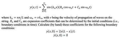 Solved The General Solution For The Transverse Displacement