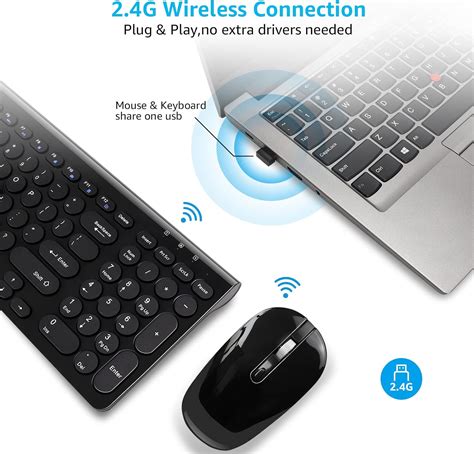 Buy Leadsail Wireless Keyboard And Mouse Combo 2 4g Cordless Mouse And Keyboard Set With