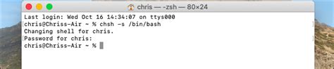 How To Change The Default Shell To Bash On Macos