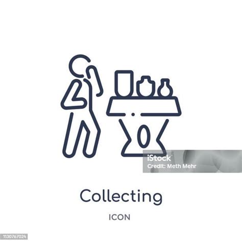 Linear Collecting Icon From Activity And Hobbies Outline Collection Thin Line Collecting Vector