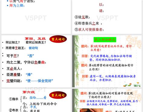 廉颇蔺相如列传PPT 赞芽PPT