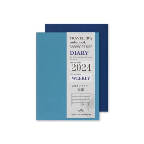 Travelers Notebook Passport Size Refill 2024 Weekly Cocostationery