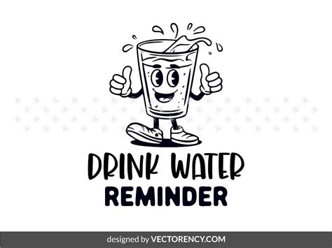 Drink Water Reminder Image Design Vector Png Vectorency