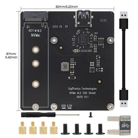 Suptronics X876 M 2 NVME SSD Shield RPishop Cz