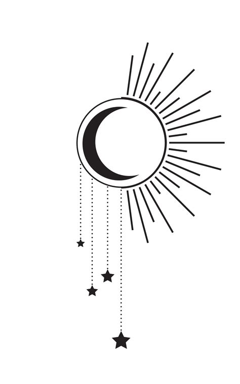Moon Symbol Tattoo